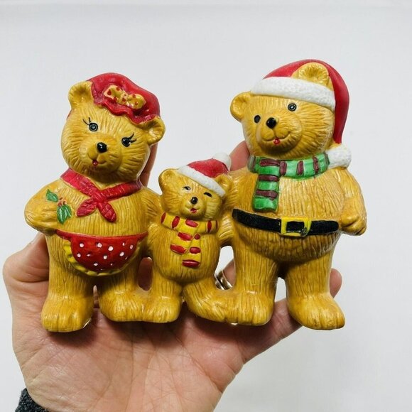 Russ Berrie | Holiday | Vintage Russ Christmas Teddy Bear Family ...
